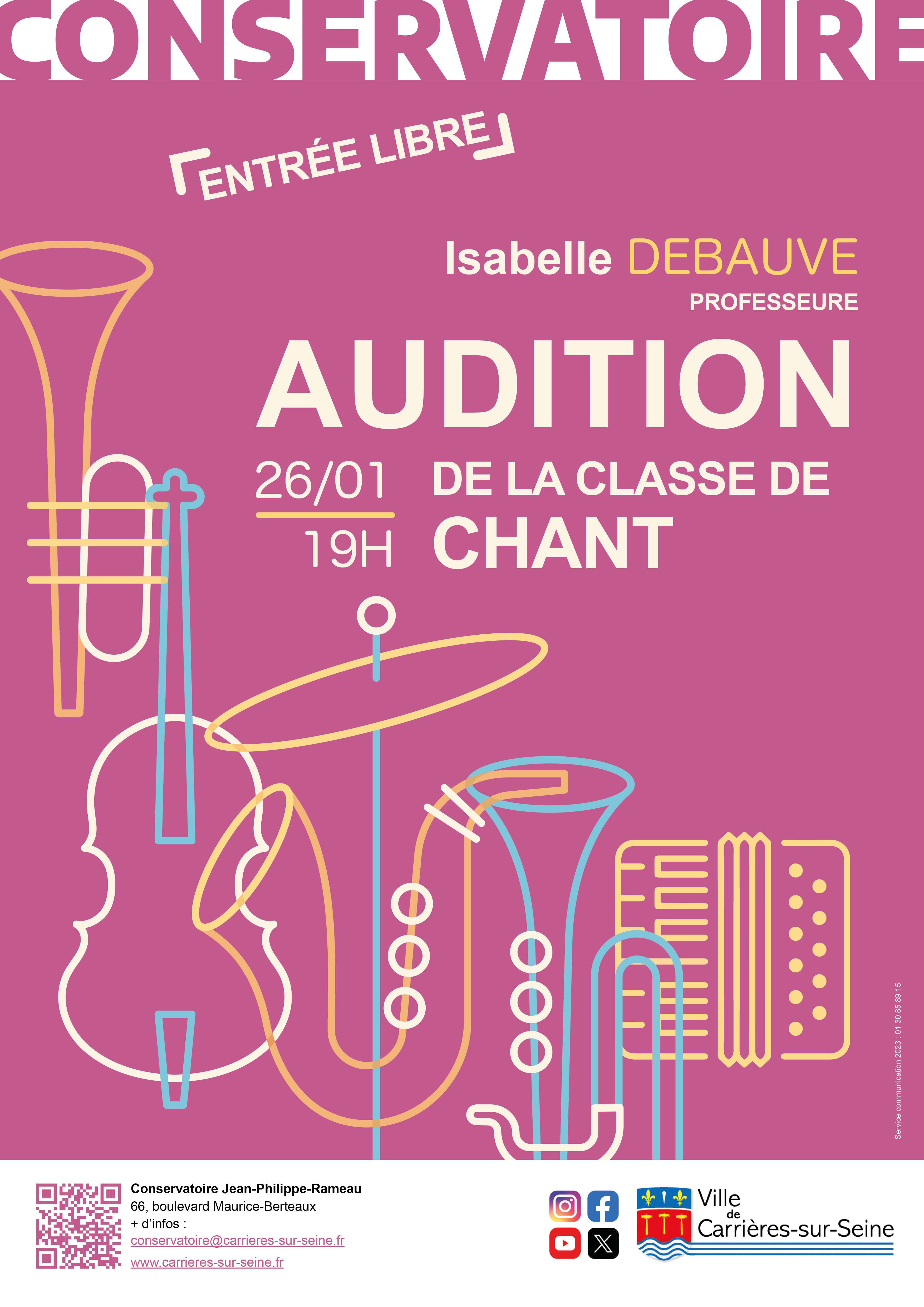 Audition de la classe de chant | Ville de Carrières-sur-Seine